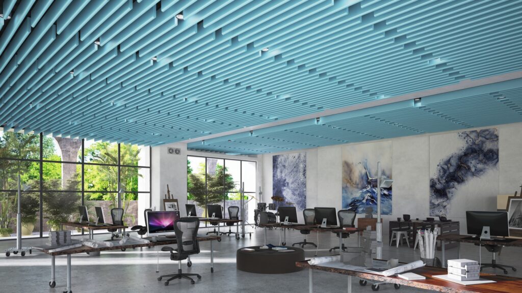 Ceiling beams are rounded - Metal Architecture