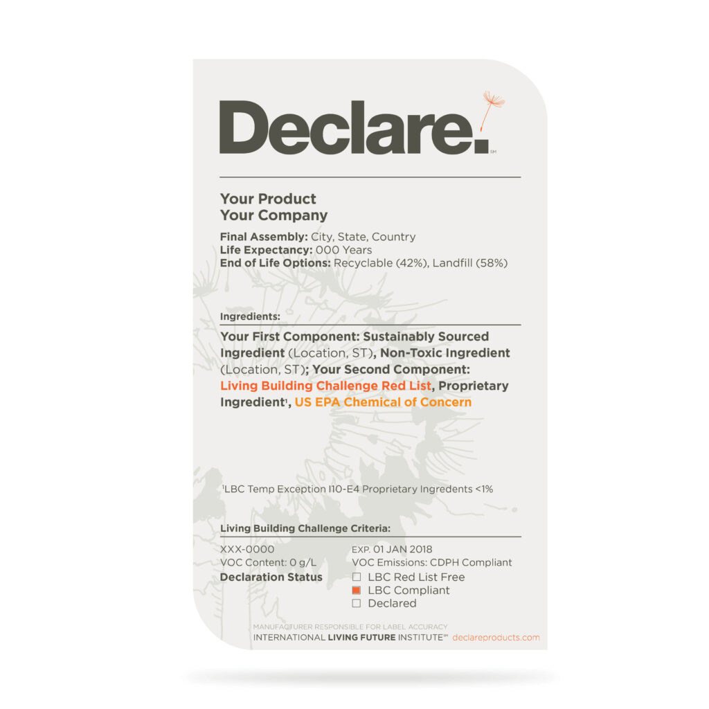 Product Declaration - Metal Architecture