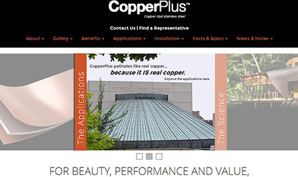 Heyco Metals Launches New CopperPlus Website - Metal Architecture