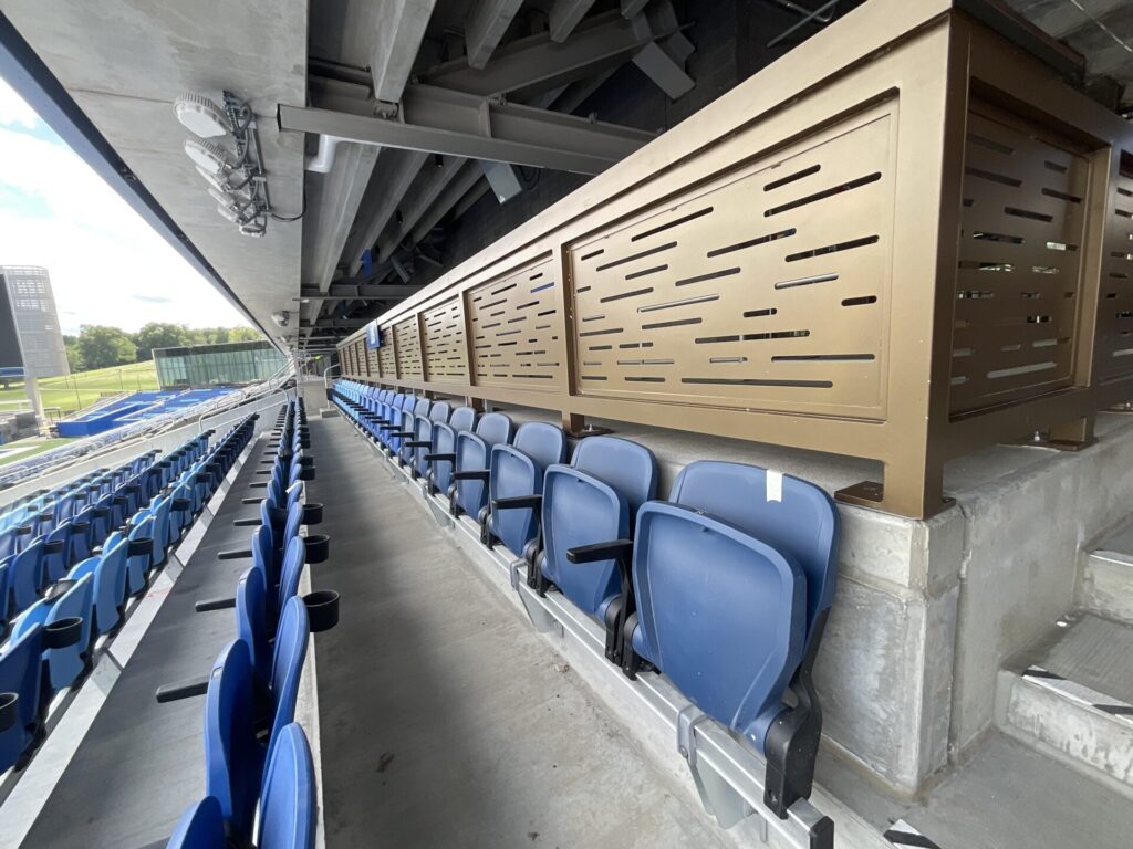 Metal Railing Retrofit Revitalizes Kansas Stadium - Metal Architecture